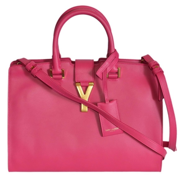 Yves Saint Laurent | Bags | Pink Ysl Bag With Gold Y | Poshmark